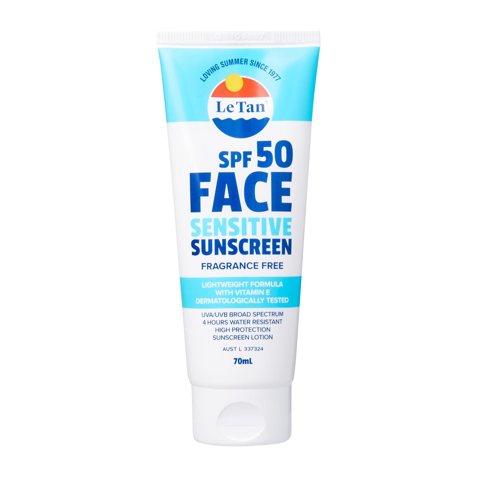 Le Tan Spf 50 Face Sensitive Sunscreen Lotion 70ML | Lazada Singapore