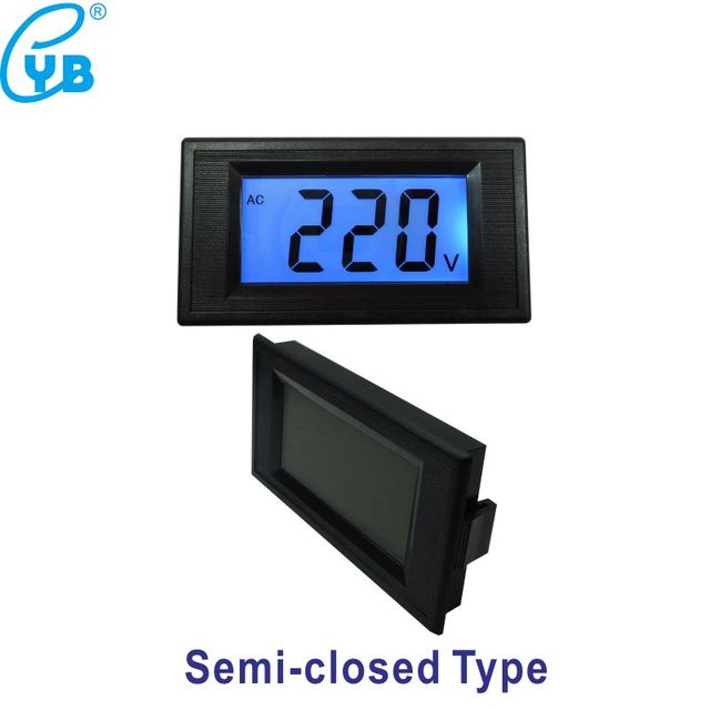 Yb5135d Ac 80-500v Voltage Meter Voltmeter 2-Wire Lcd Digital Volt ...
