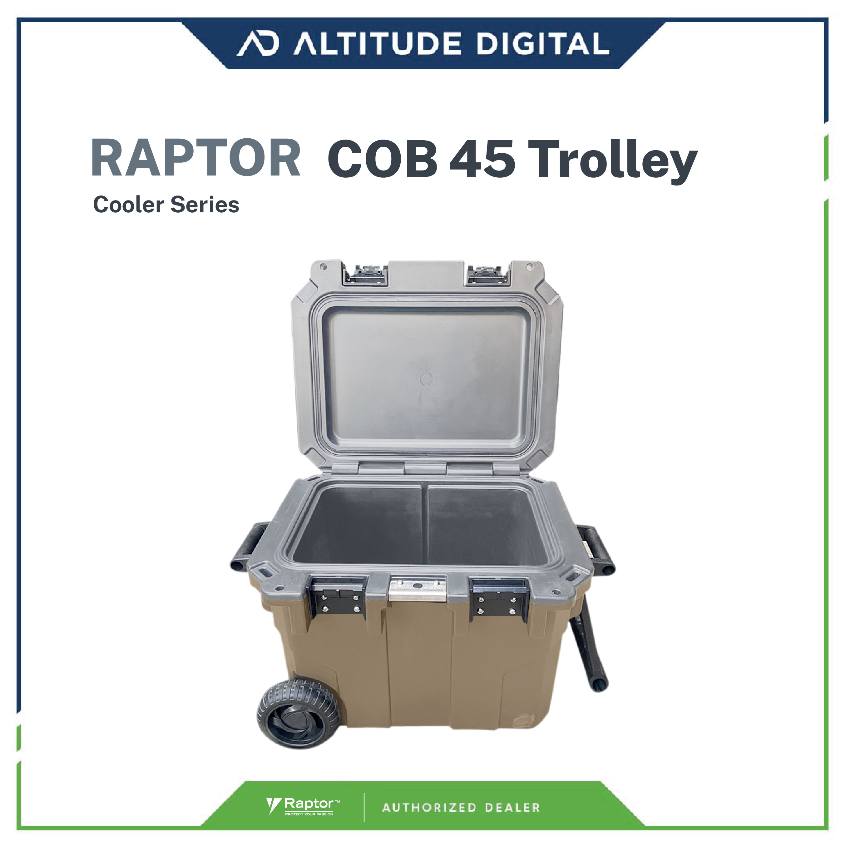 Raptor Cooler COR-45 Trolley, Water-resistant, Leak-proof, Insulated ...
