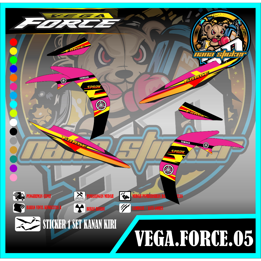 Striping VEGA FORCE - Stiker VEGA FORCE List Variasi Motor STICKER VEGA ...