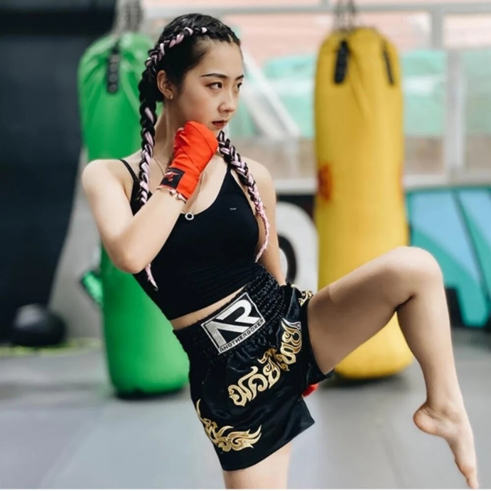 Uni Muay Thai Fighting Pants Sparring Boxing Shorts Training MMA ...