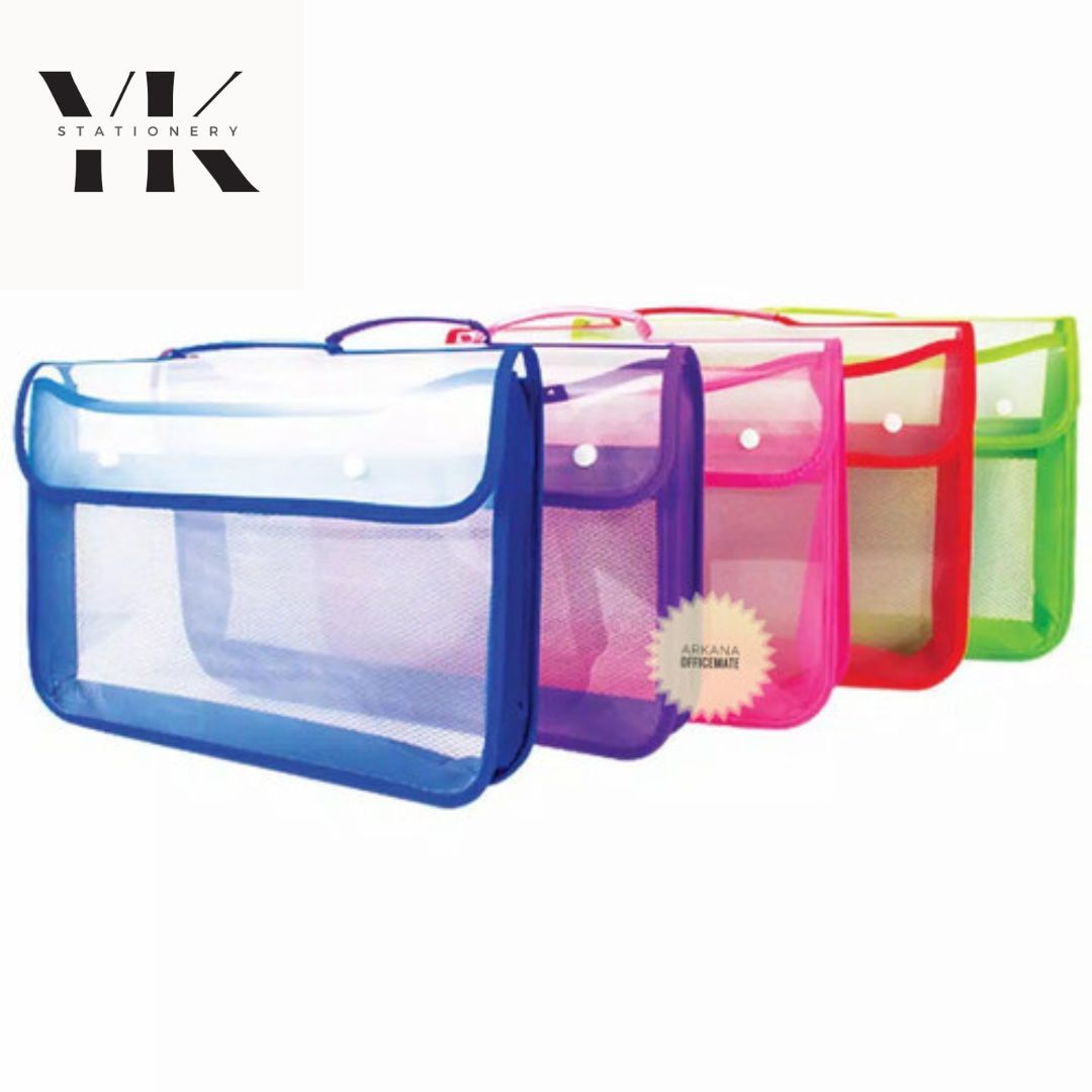 YK Stationery Map Plastik Kancing Folio/ Zipper School Bag / Map ...
