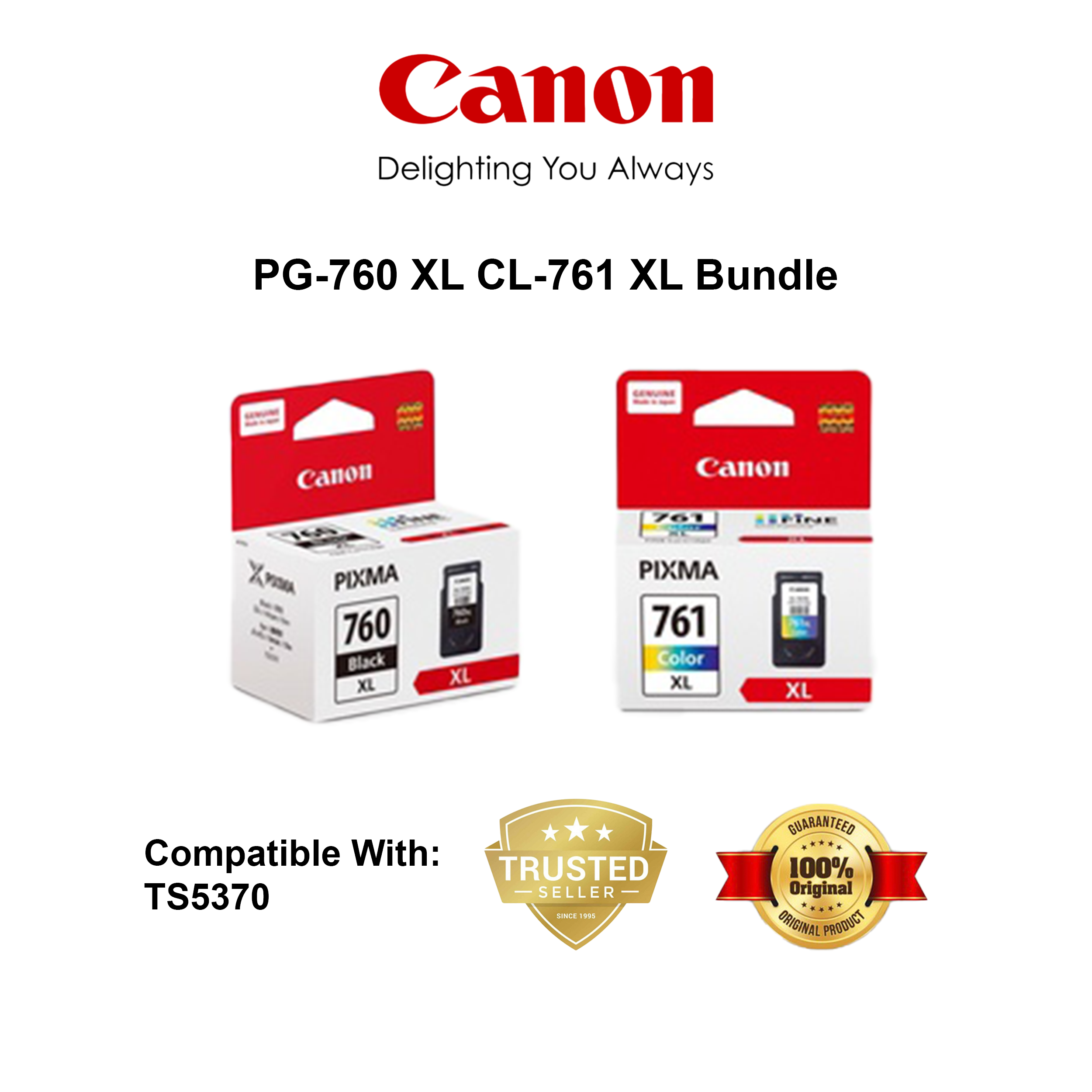 CANON PG-760 / CL-761 / PG-760XL / CL-761XL Printer Ink Cartridges ...
