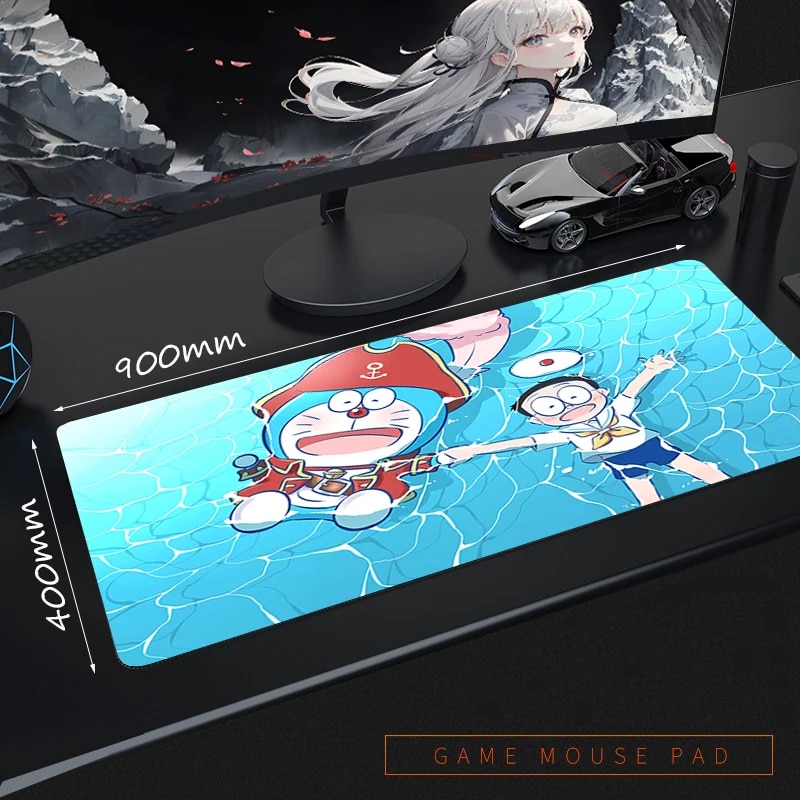 Doraemon Mousepad Xxl Gaming Mouse Pad Kawaii Cute Desk Mat Cartoon ...