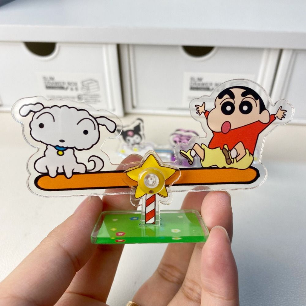 Lovely Acrylic Shin-Chan Seesaw Decoration Seesaw Crayon Shin-Chan ...