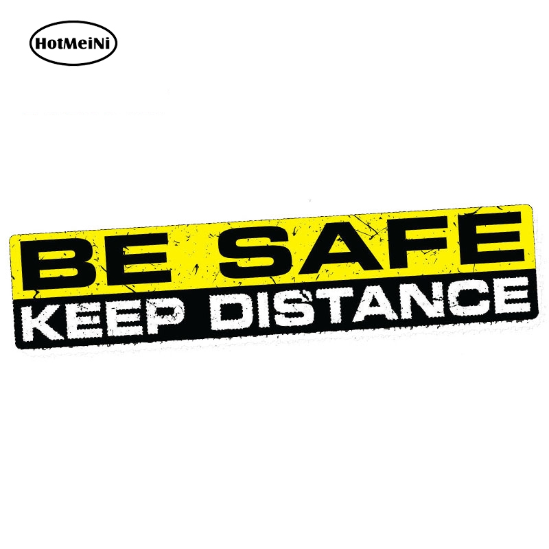 【WanderMart】HotMeiNi 15cm 3cm BE KEEP DISTANCE Sticker Decal Vinyl ...