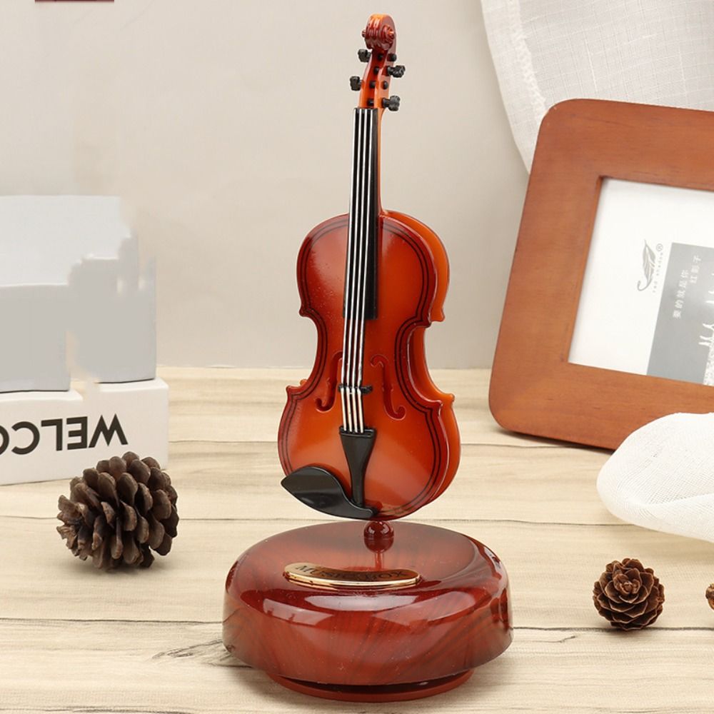 Easy Use Classical Instrument Music Box Nordic simulation Rotating ...