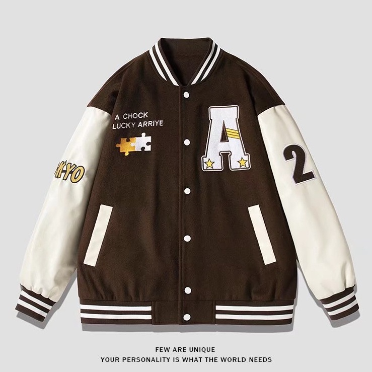 Men'S Couple Bomber Baseball Jacket Vintage Korean Retro Jacket ...