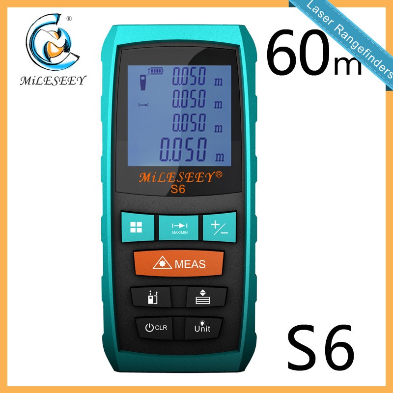 Mileseey S6 60m Chic Handheld Rangefinder Laser Distance Computers ...