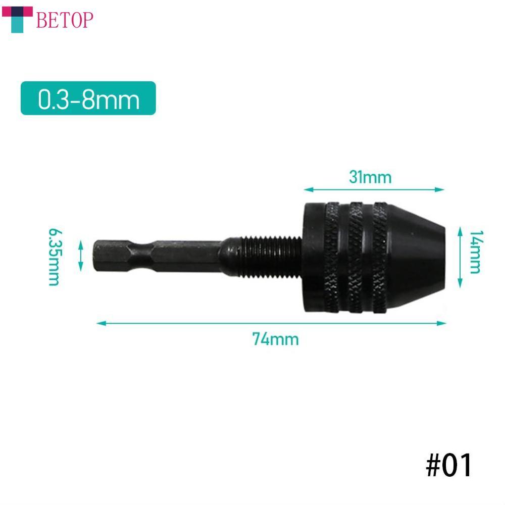 Drill Chuck Keyless Screwdriver Impact Driver Adaptor Electric Micro ...
