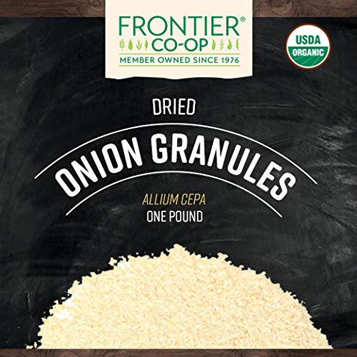 Organic White Onion Granules 1lb - Granulated Onion Powder, Bulk 16oz ...