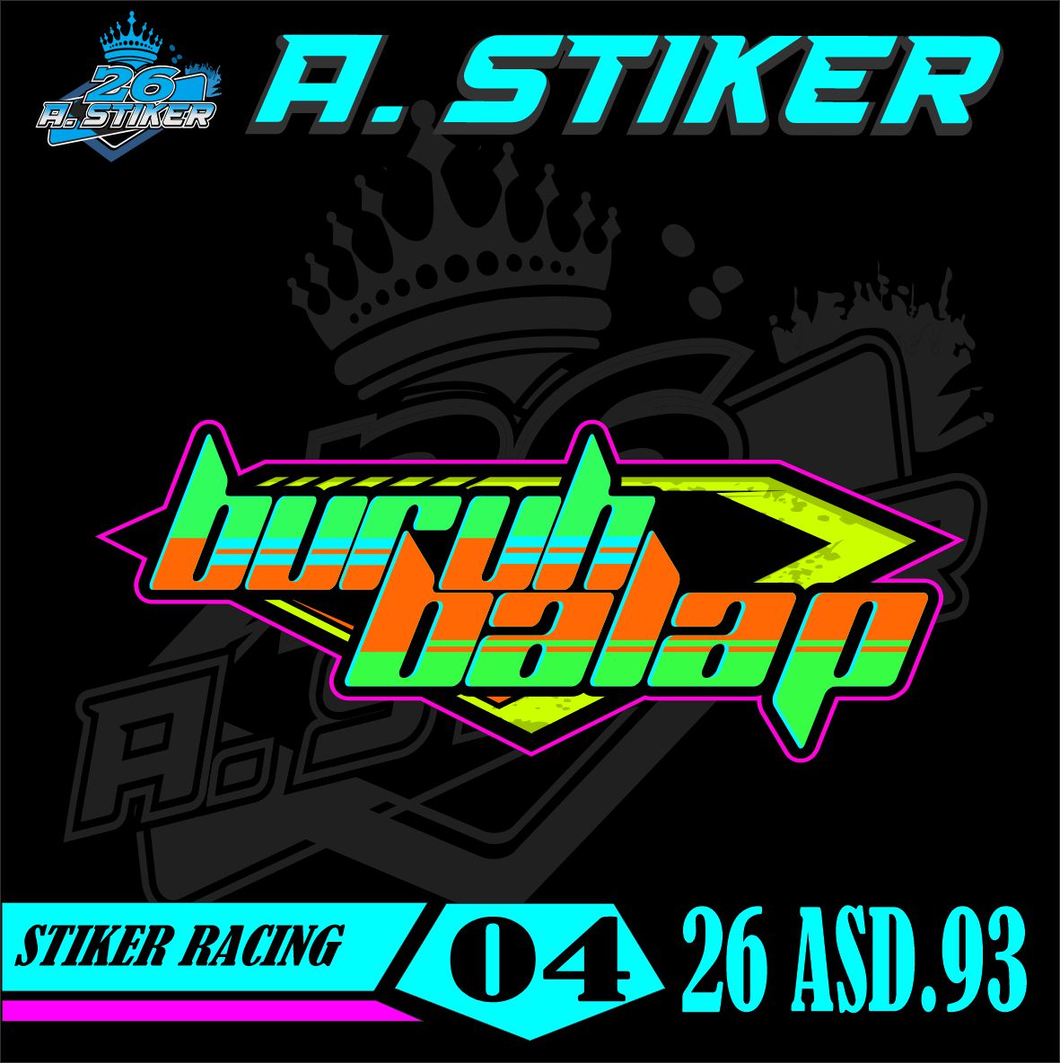 Stiker Racing Stiker Kata Kata Racing Stiker Variasi Motor Variasi Helm ...