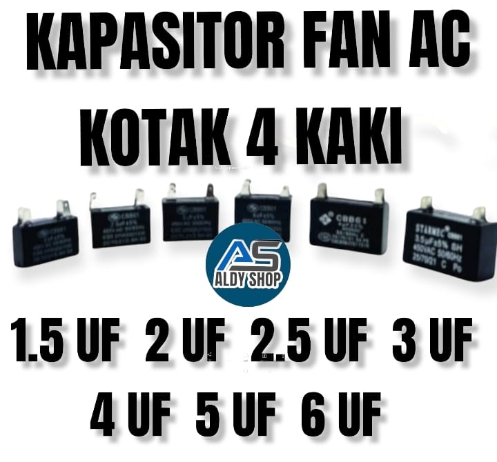 [BAYAR DITEMPAT] Kapasitor capasitor fan AC lengkap / Kapasitor kotak 4 kaki | Lazada Indonesia