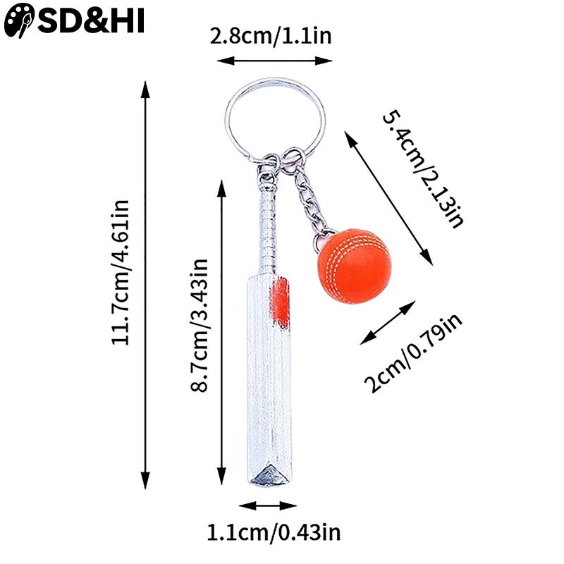 【Daily Necessities For Anyone Store】Cricket Keychain Gentleman's Game ...