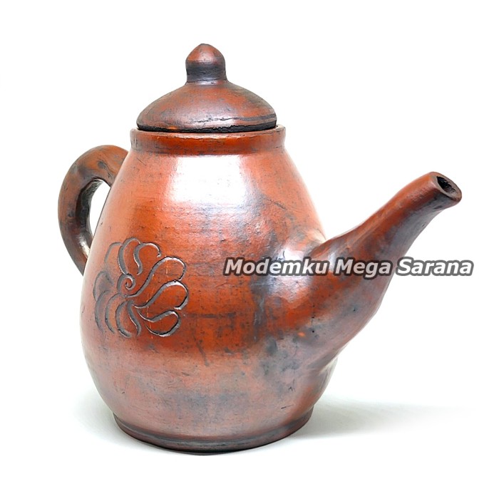 Teko Porong Tinggi Tanah Liat Teapot Poci Gerabah Tradisional Tempat ...