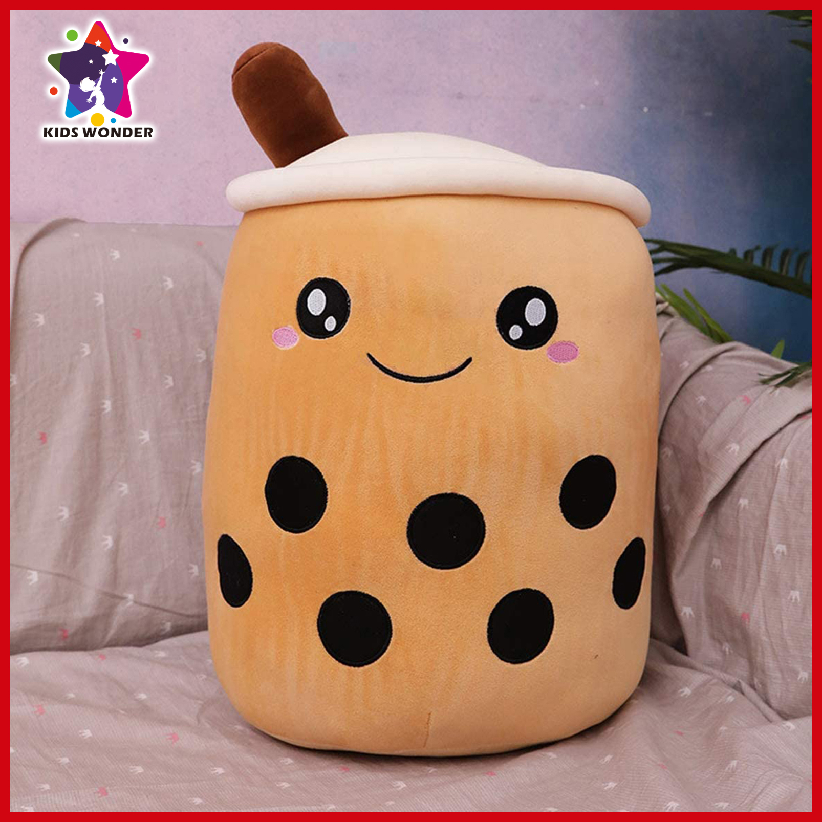 【Kids Wonder】Cute Milktea Stuffed Toys-Girl Birthday Gift-Boba Milk Tea ...
