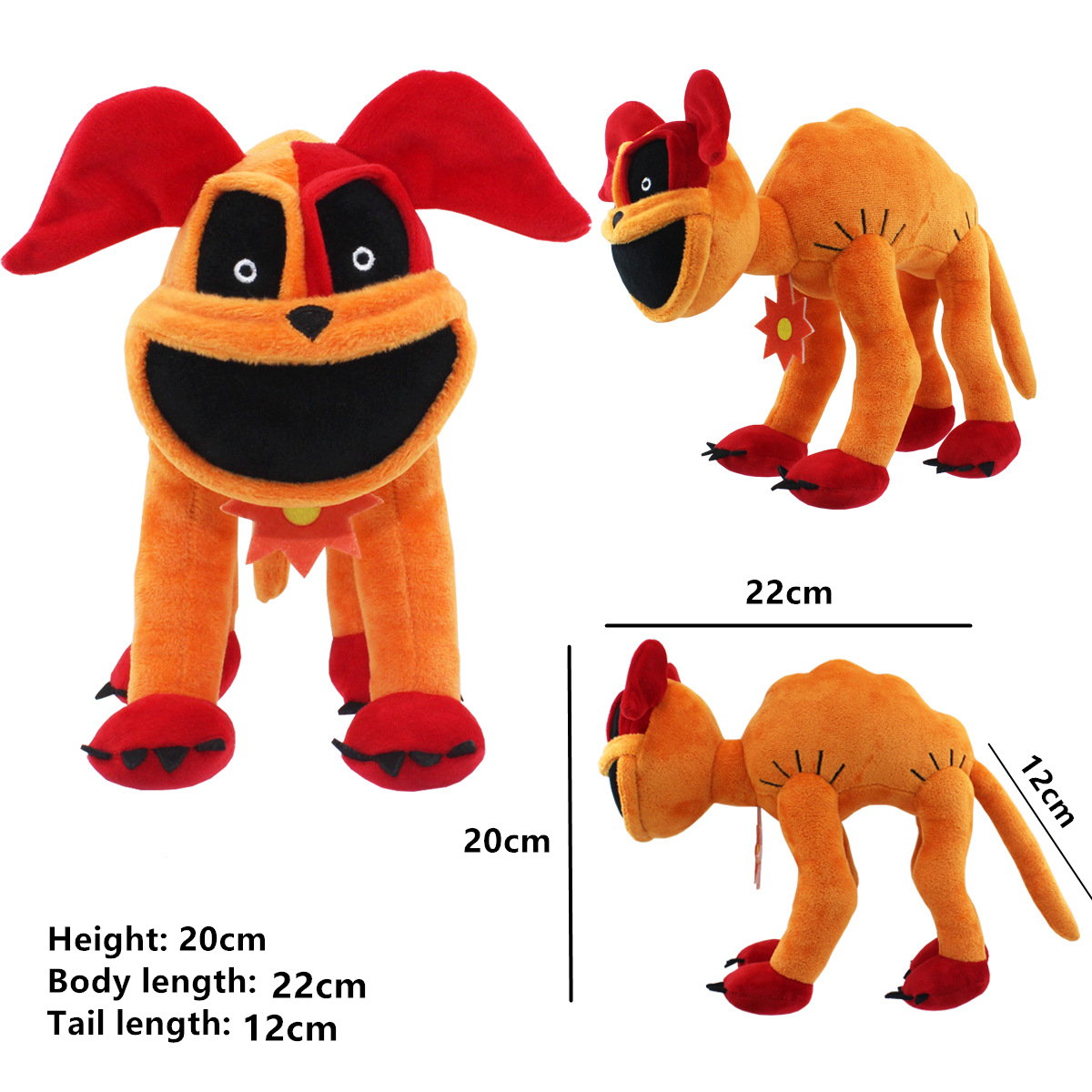 New Smiling Critters Plush Hoppy Hopscotch Dogday CatNap Doll Toys Soft ...