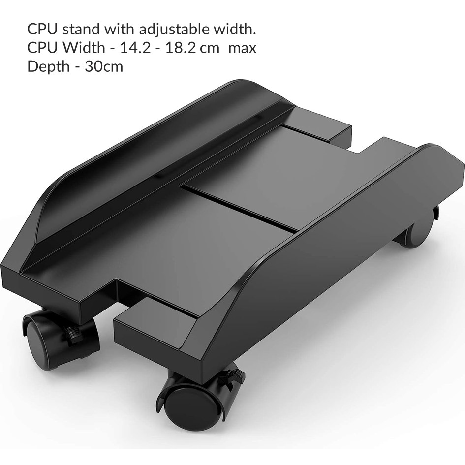 CPU Holder Stand, Mobile Computer Tower Stand with Wheels, Computer ...