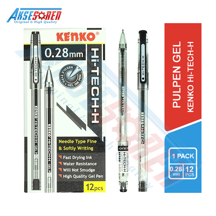 Ballpoint Gel Hi-Tech-H Fun Color Kenko [1 Pack/0,28 mm] / Alat Tulis ...