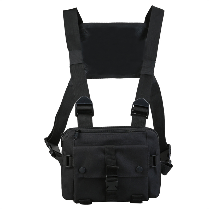 Canvas Tactical Chest Rig Bags For Men StreetWear Casual Functional ...