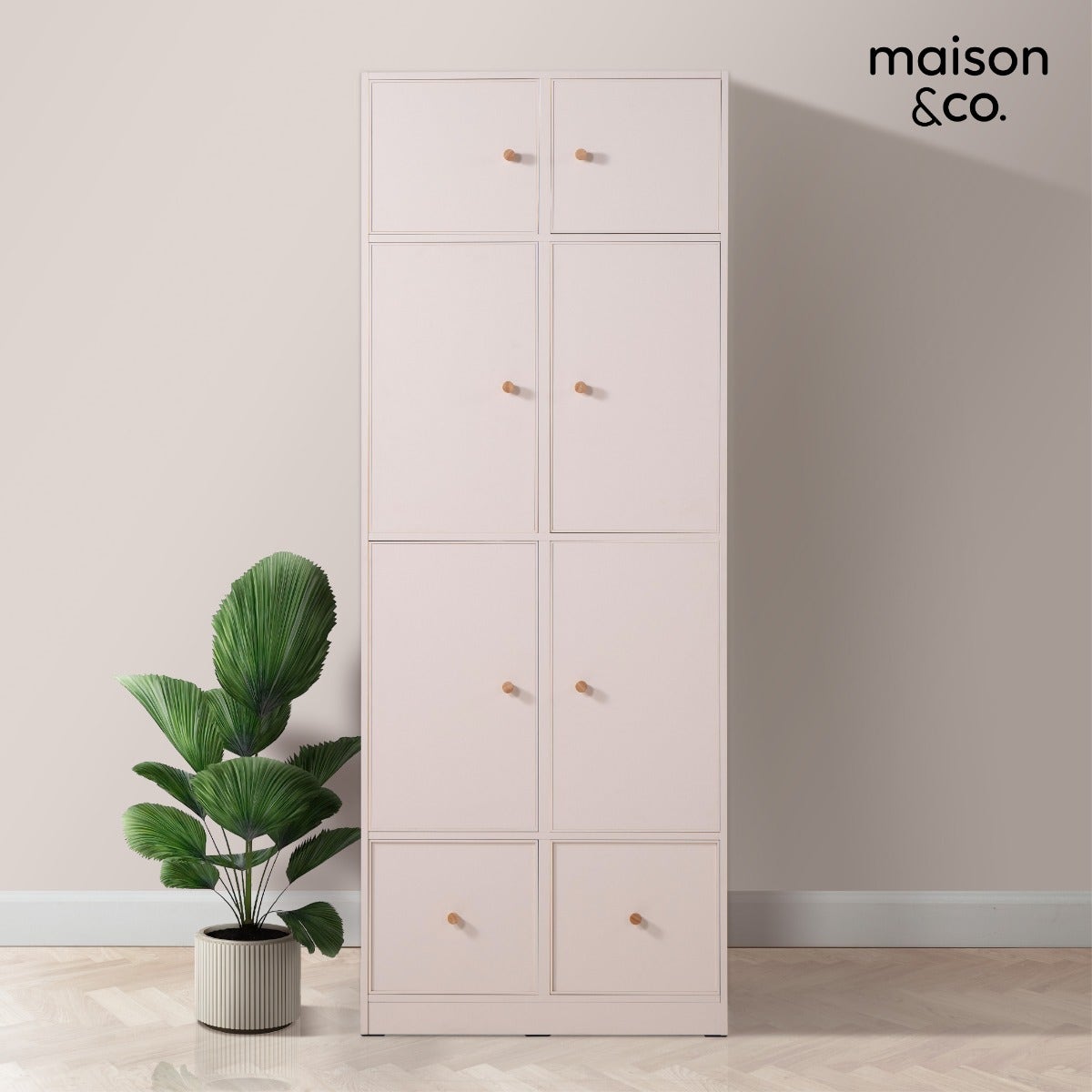 SB Design Square MAISON CO. ตู้สูงบานเปิด ขนาด 80 ซม. รุ่น Lacuna สี ...