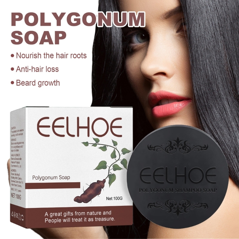 Polygonum Essence Shampoo Bar Hair Growth Shampoo Soap Anti-Hair Loss ...