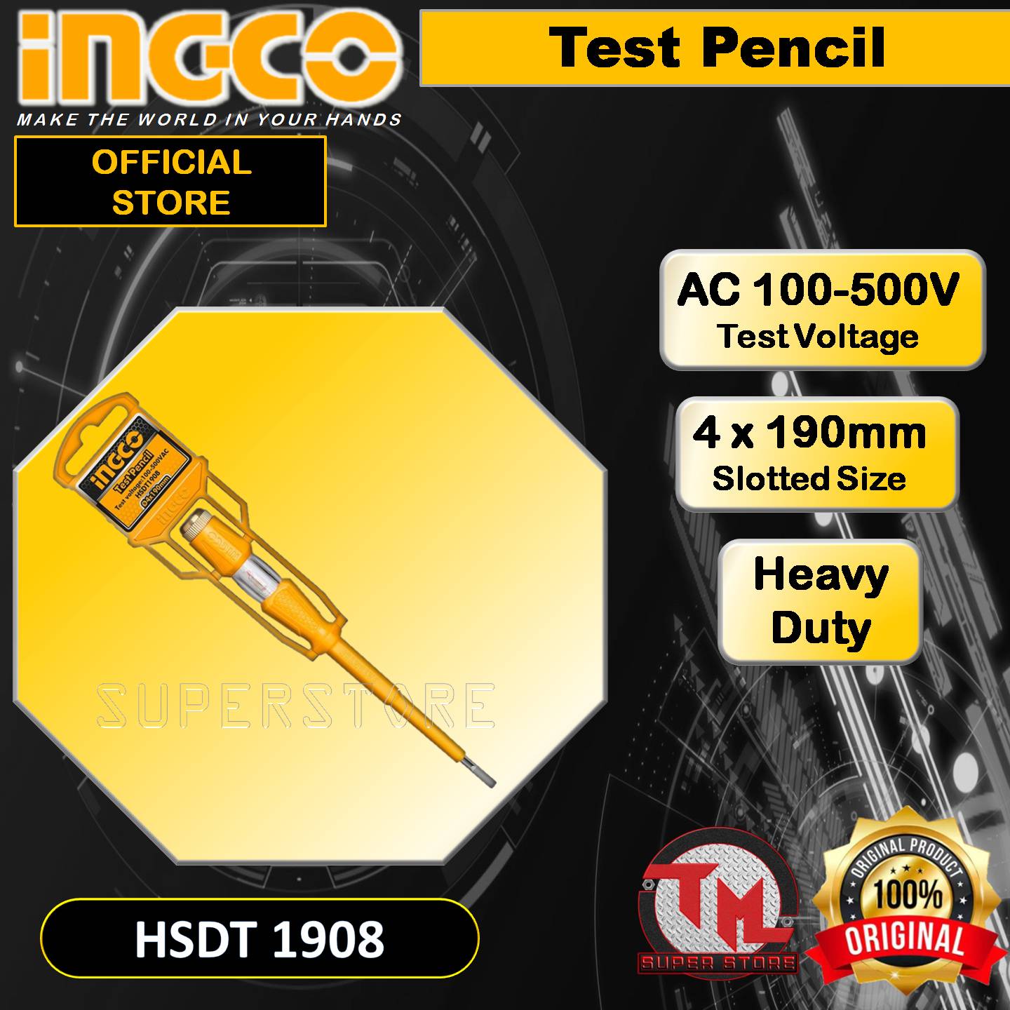 INGCO Test Pencil HSDT 1908 • Tm ss | Lazada PH
