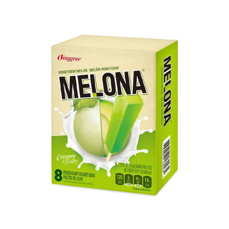 Melona Honeydew Melon Ice Cream Bar (8 x 70mL) | Lazada PH