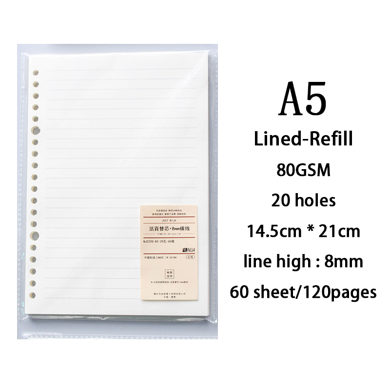 Metal Ring Notebook Loose-leaf Refillable Notebook Shell Binder ...