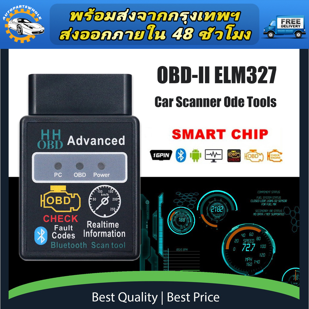 OBD2 GPS Smart Gauge TS RACING สมาร์ทเกจ เมนูภาษาไทย อ่าน ลบโค้ด แสดงผลค่าการทำงานของรถยนต์แบบ ...