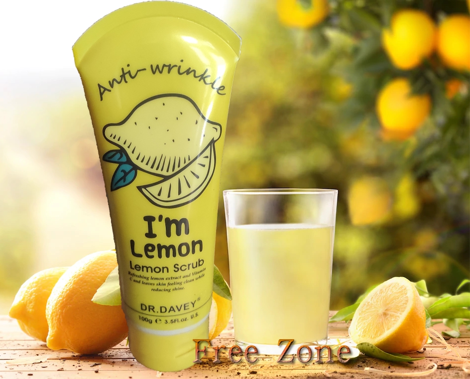 Dr. Davey I’m Lemon Anti-Wrinkle Scrub ddls Extract with Vitamin C Face ...