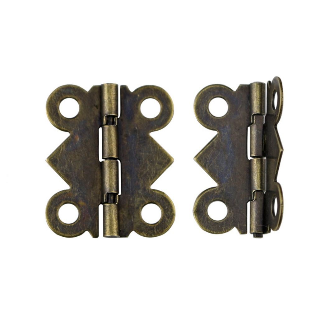 10Pcs Hardware Vintage Cabinet Butterfly Hinge Decorative with screw ...
