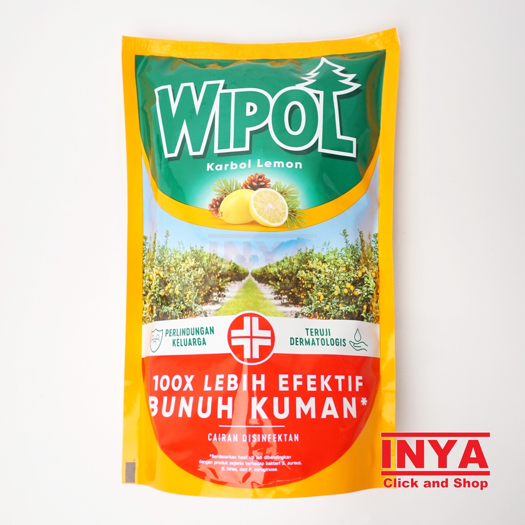 WIPOL KARBOL LEMON CAIRAN DISINFEKTAN 750ml REFILL - Pembersih Lantai ...