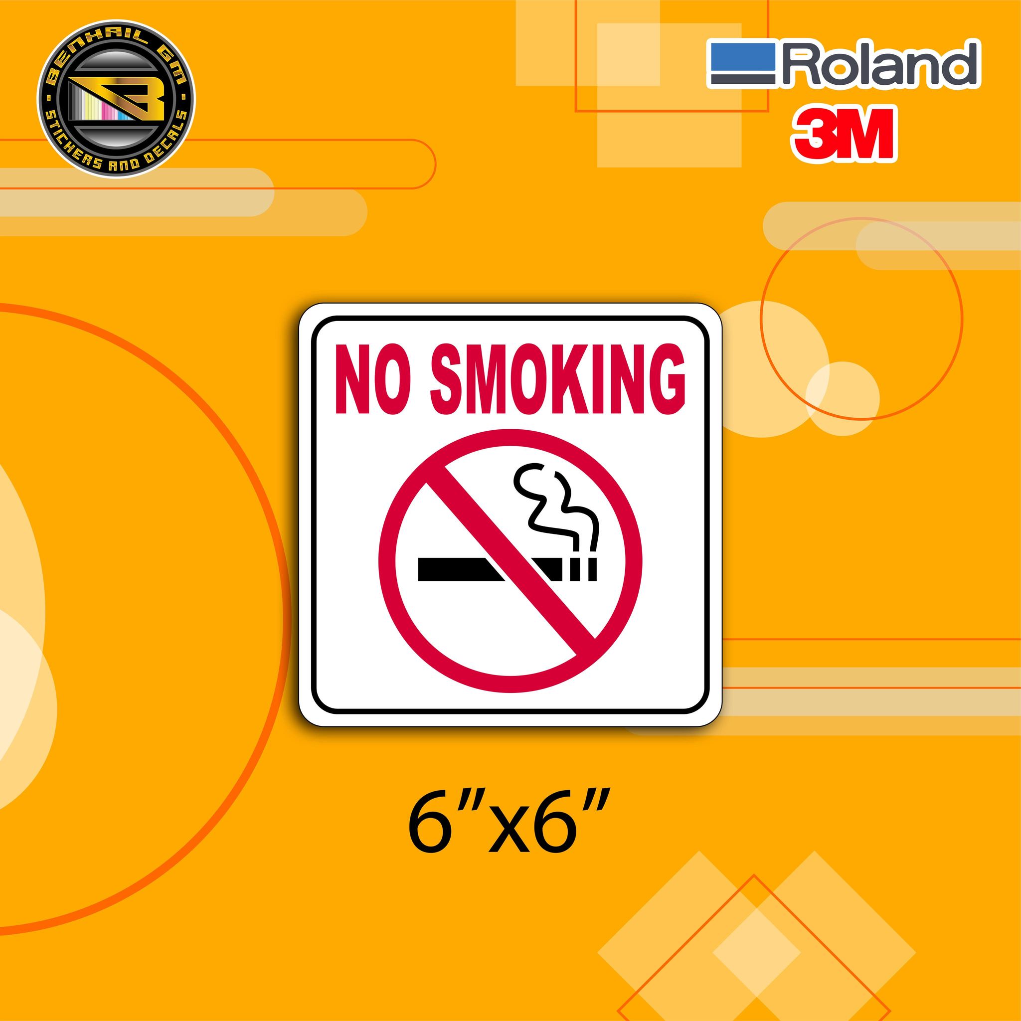 No Smoking 3M Vinyl Sticker Laminated | Lazada PH