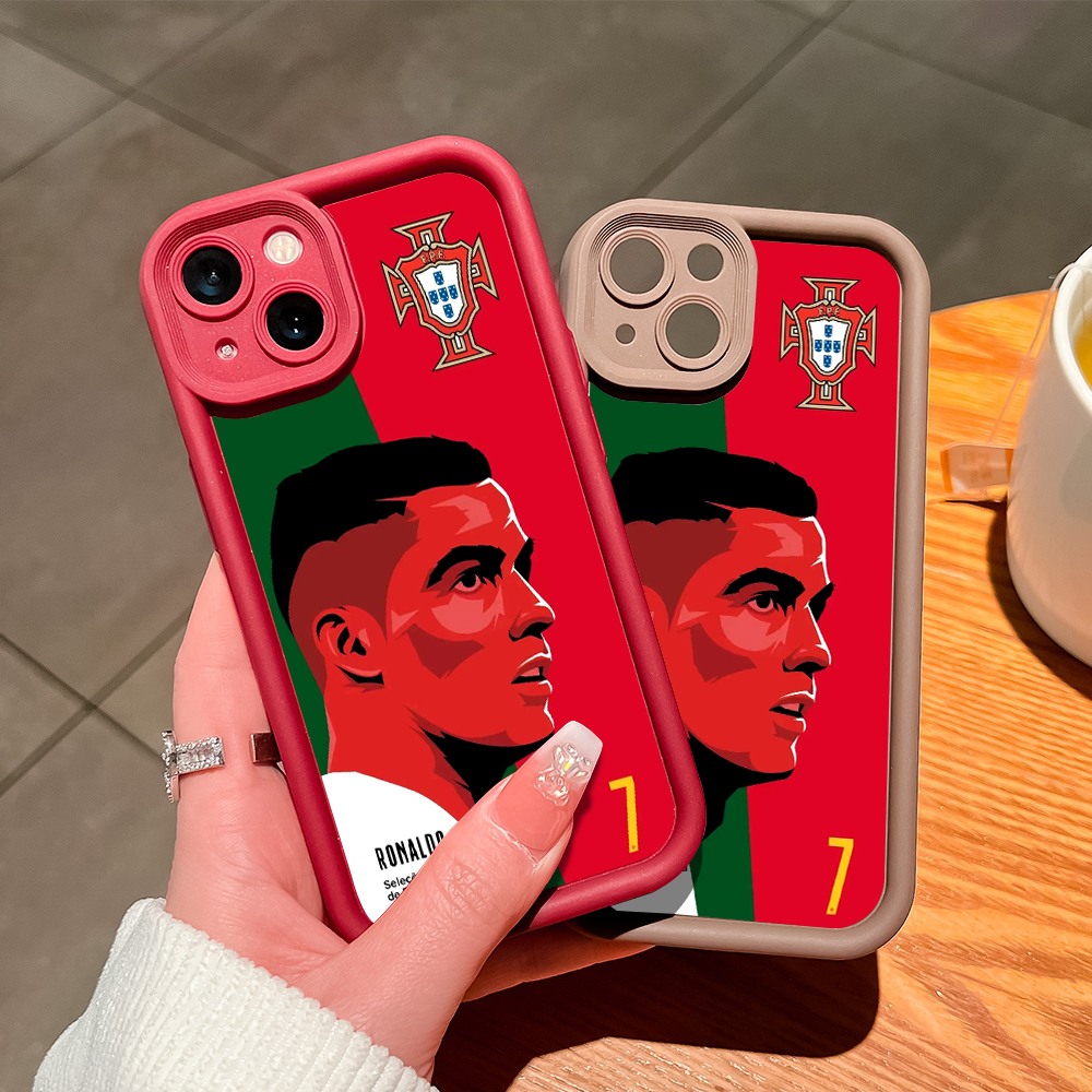 ZCSIBORUI for Samsung A73 5G Back Cover Football Athletes Cristiano ...