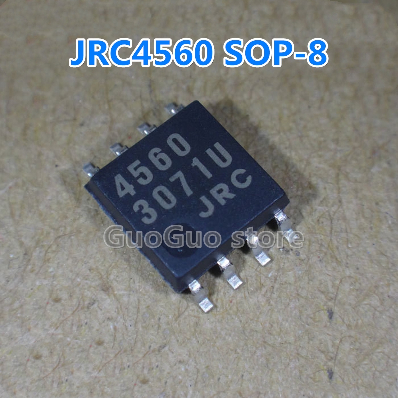 10ชิ้น JRC4560 SOP-8 NJM4560M JRC 4560 4560เมตร NJM4560 SOP8 SMD คู่ ...