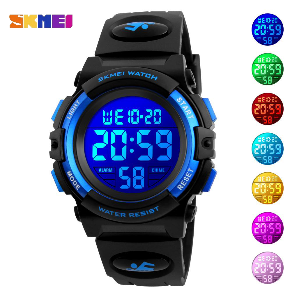 SKMEI 1266 Fashion Childrens Watches Boys Girls Watch LED Light Display ...