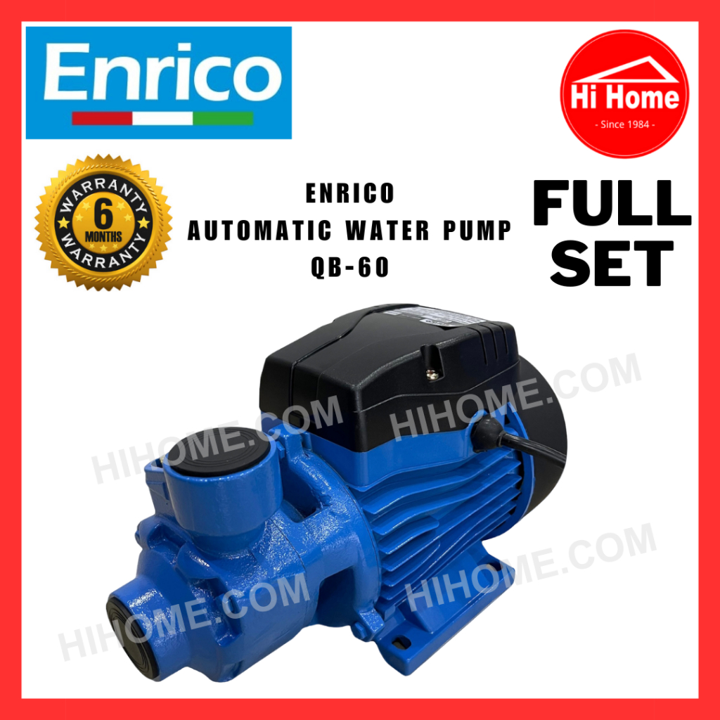 ENRICO AUTOMATIC SELF-PRIMING WATER PUMP QB-60 0.5HP 35L/min | Lazada