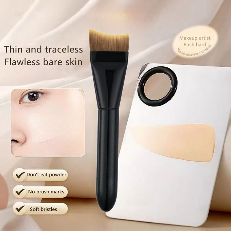 Ultra Thin Crescent Foundation Brush Face Contour Brush Color Palette ...