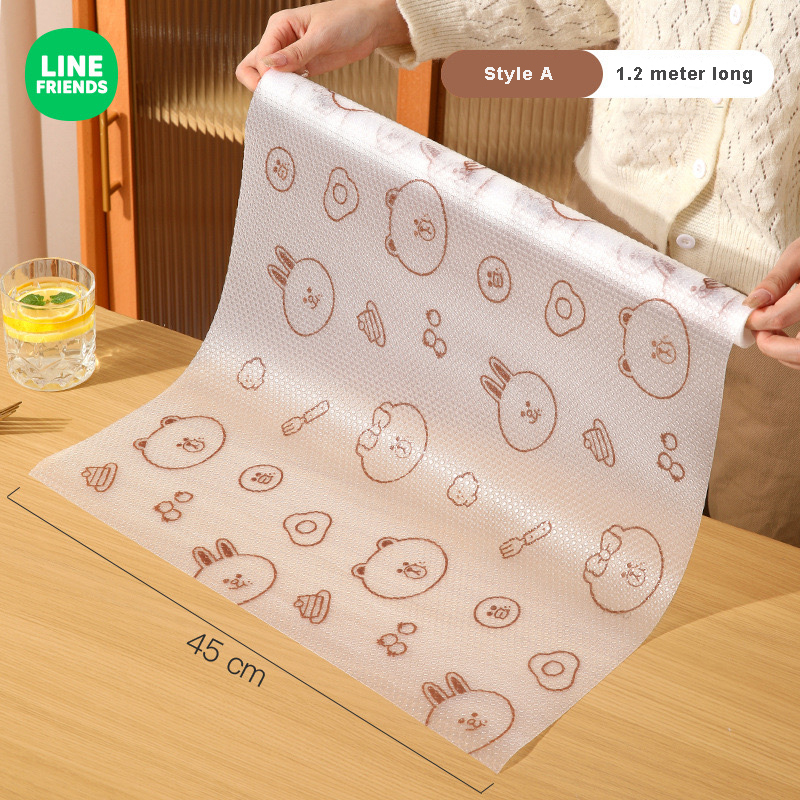 Non Slip Drawer Mat Plastic Shelf Liner Cabinet Pad Rubber Kitchen ...