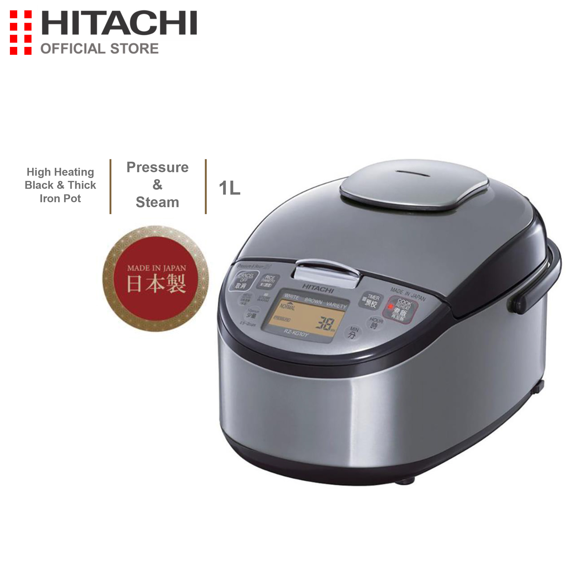 Hitachi Made In Japan IH Rice Cooker 1L RZ-KG10Y | Lazada Singapore