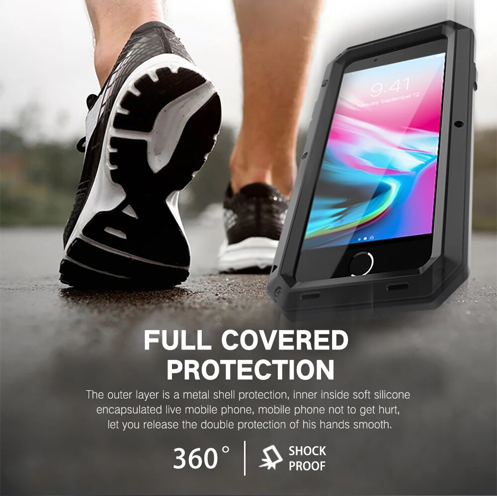 Heavy Duty Doom Armor Waterproof Phone Case For iPhone 15 14 11 12 13 ...