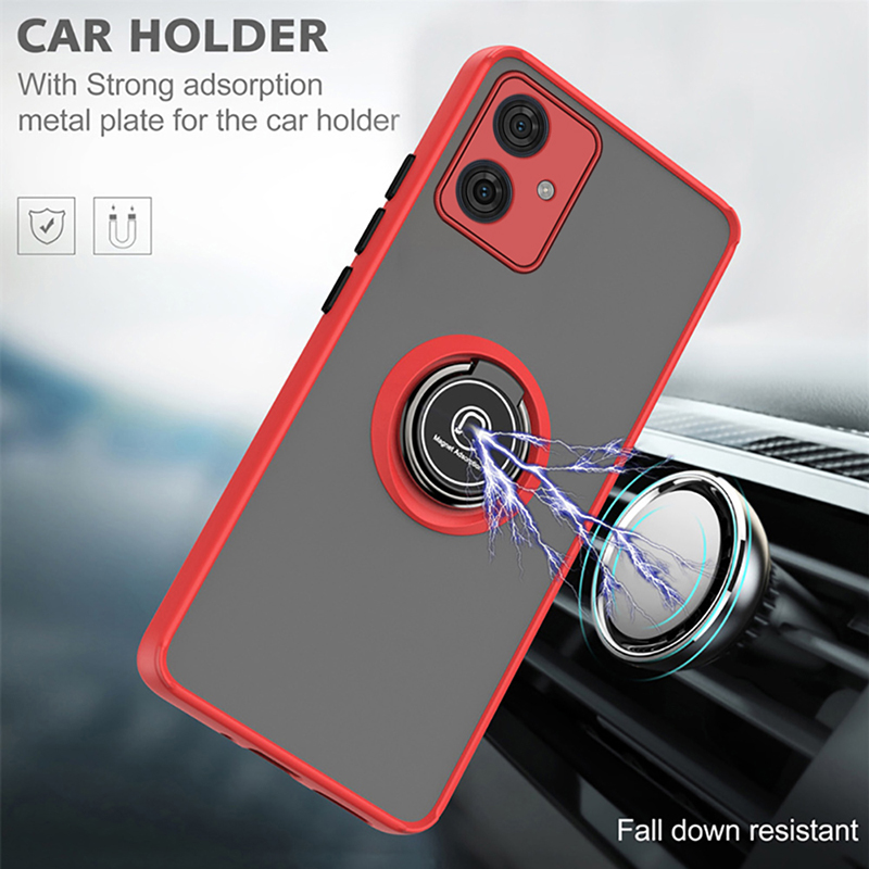 For Motorola Moto G64 5G Case Side Stripe Design Soft TPU Matte Texture ...