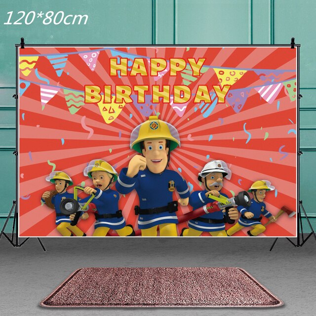Fireman Sam Party Decorations Firefighter Themed Birthday Party ...