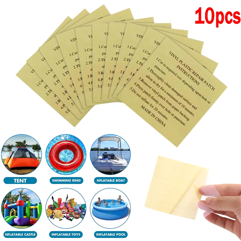 10pcs Swimming Pool PVC Repair Patch Waterproof Swimming Ring Repair ...