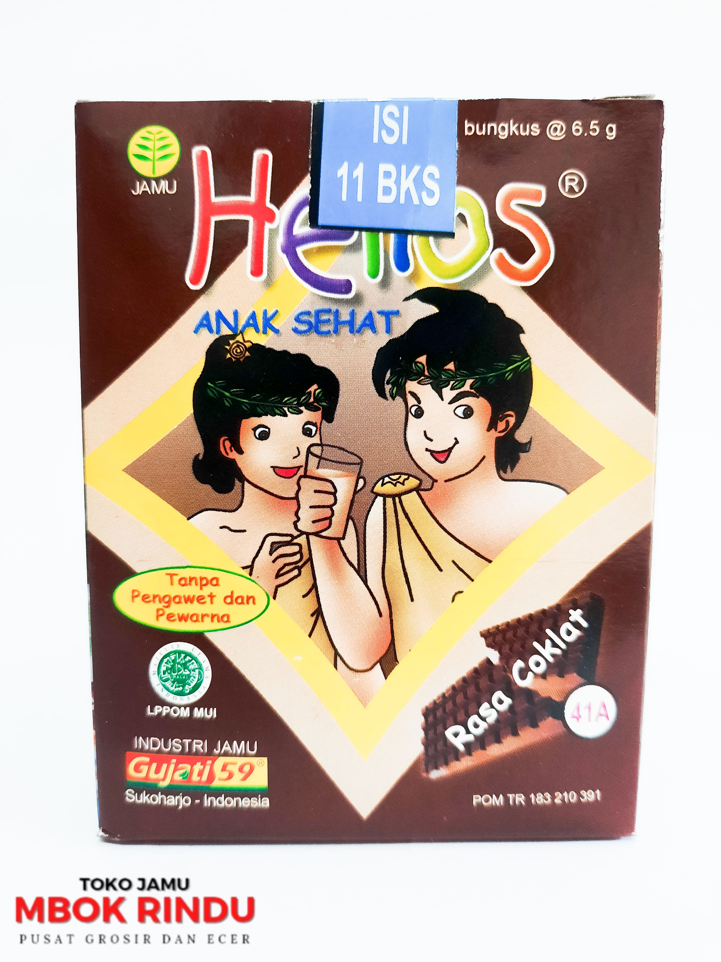 Jamu Anak Herbal Gujati Helios Anak Sehat – Coklat {Isi 10 Sachet ...