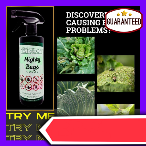 PestOff Mighty Bugs Spray: Racun Serangga Tanaman Organik untuk Bunuh ...