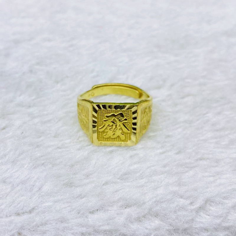Direct selling brass jewelry pure brass men's ring primary color pure ...