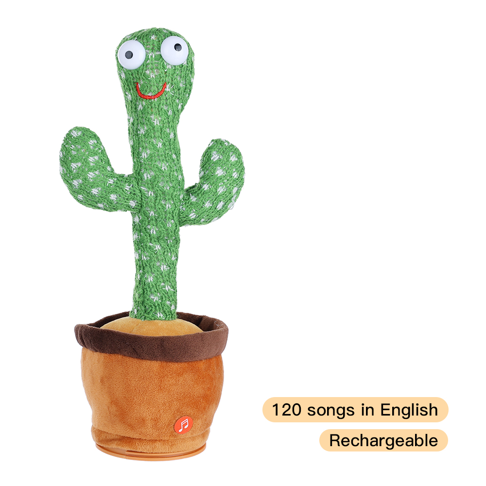 Gemeer ของเล่นแคคตัสร้องเพลงตุ๊กตาหนานุ่ม32ซม.เต้นรำกระบองเพชรของเล่น ...
