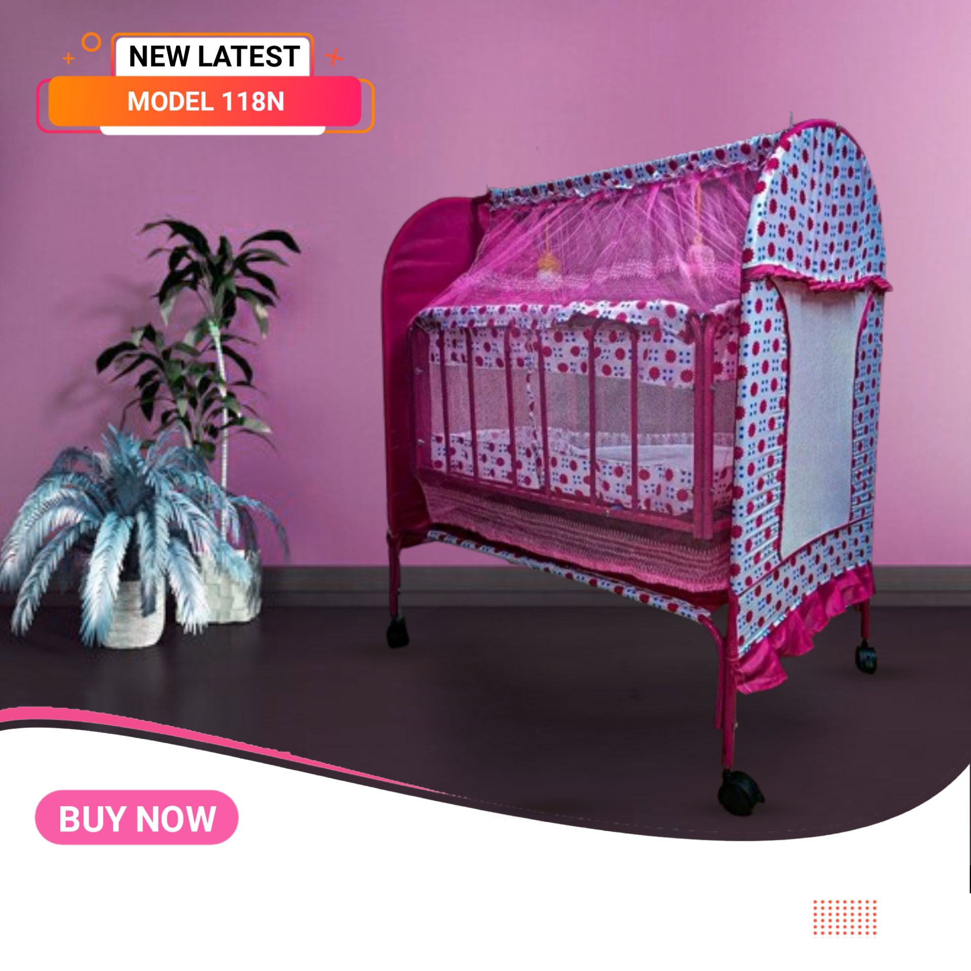 Dolna Bed For New Born Baby A Cozy Nest Cradle model no MS-118N dolna ...